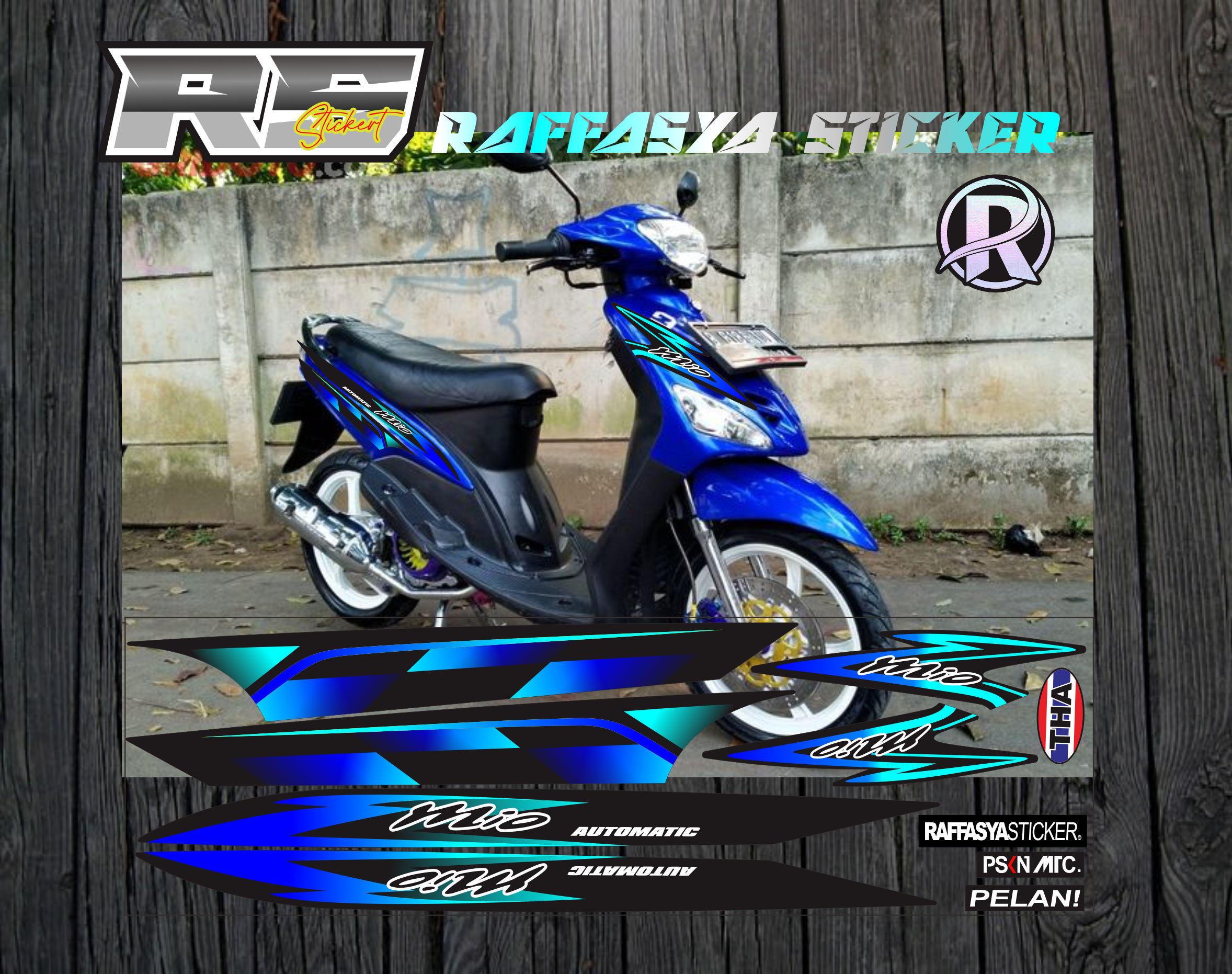 STRIPING VARIASI YAMAHA MIO/MIO OLD MIO SPORTY VARIAN BARU SIMPLE ...