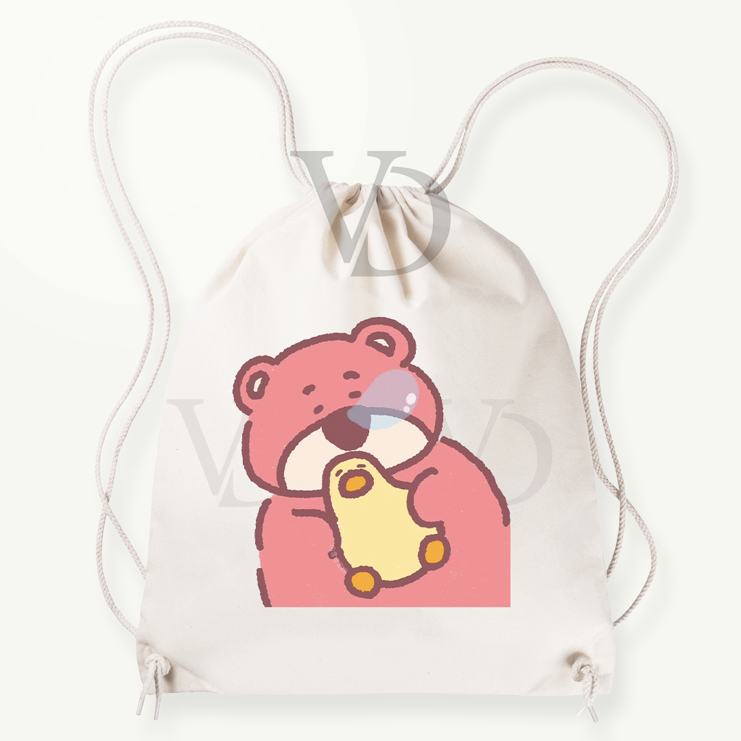 Tas Serut kanvas / tas serut korea / tas lucu/ tas gendong kanvas / tas ...