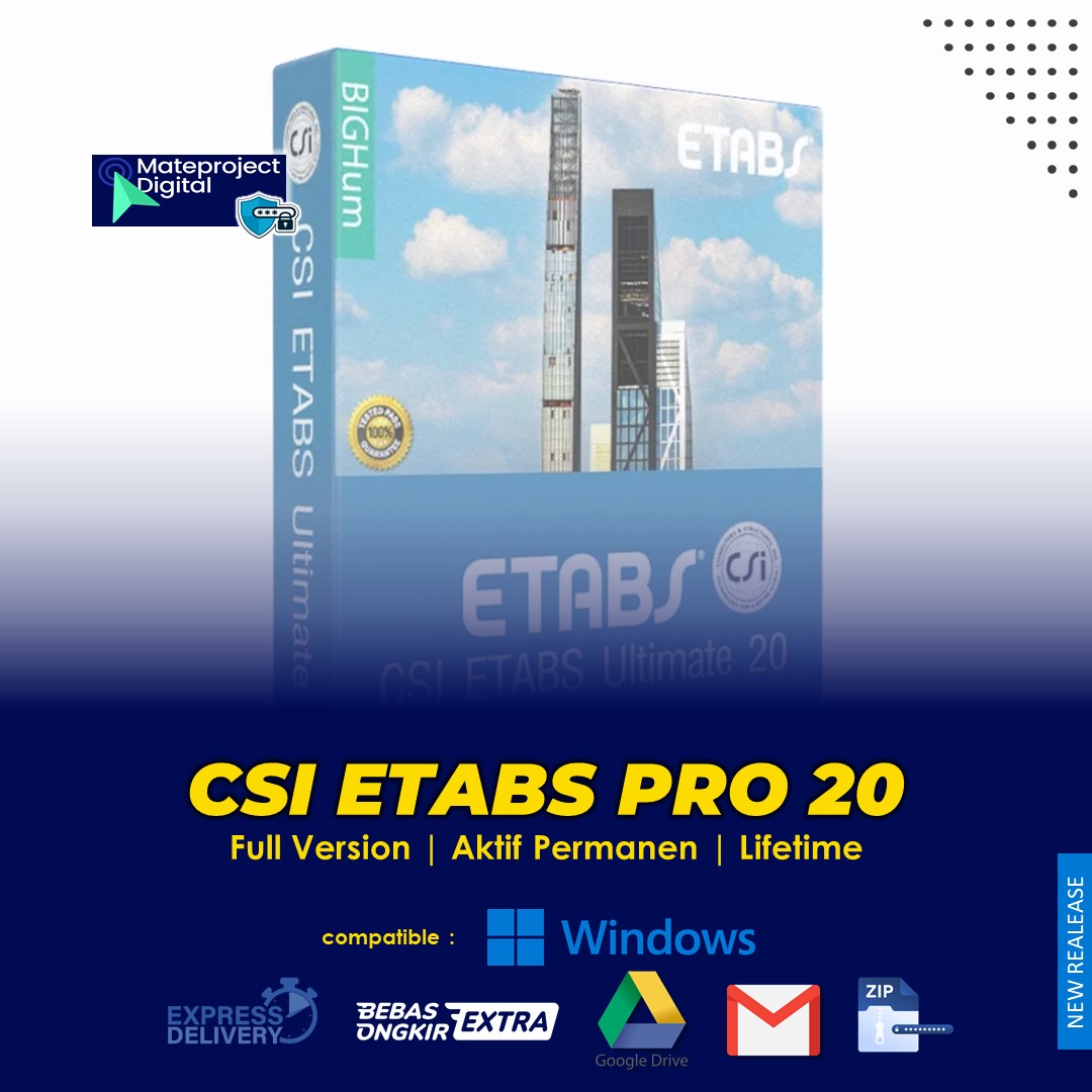 Software Sapfire CSI ETABS Ultimate 20 Full Version Lifetime Permanen | Lazada Indonesia