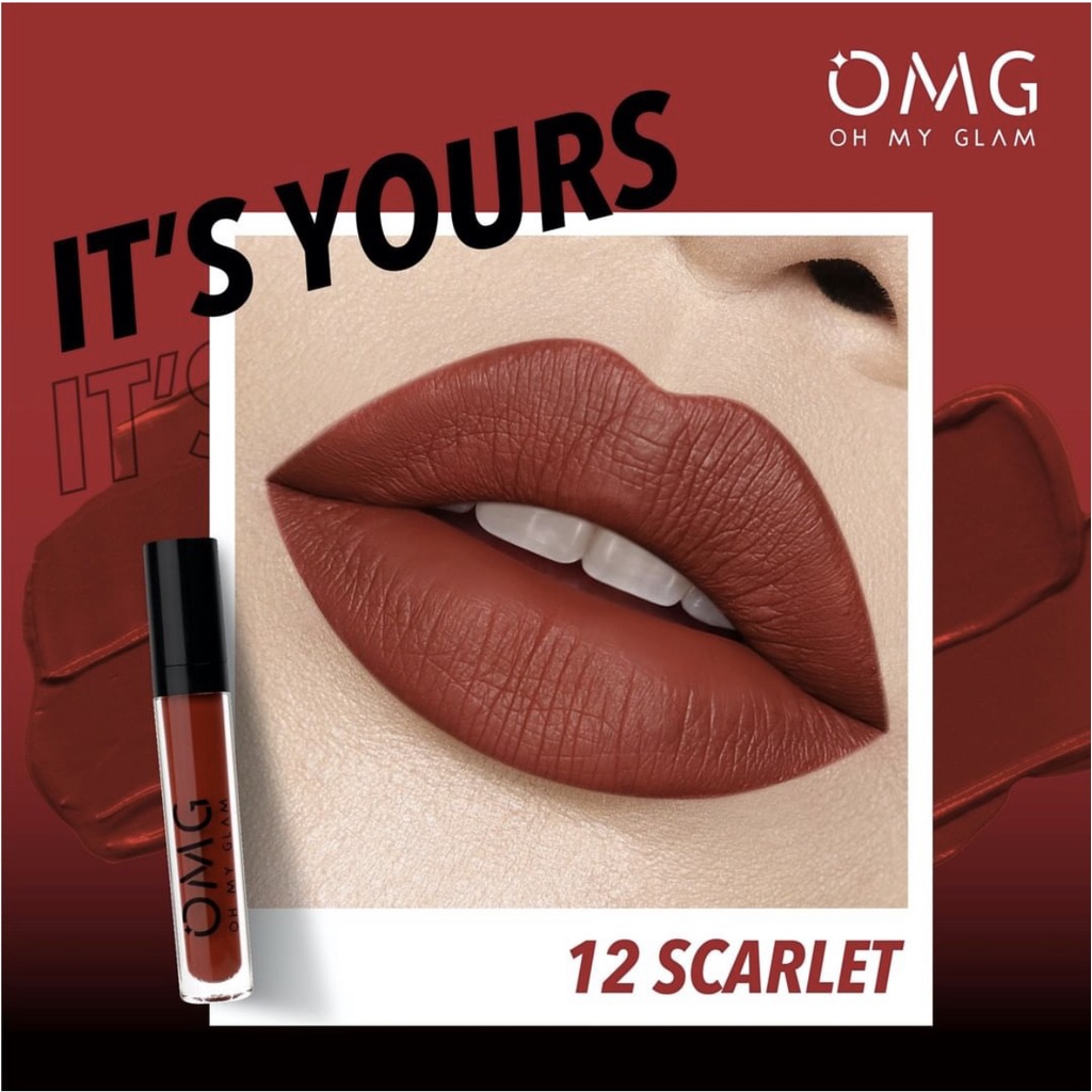 OMG Lip Cream Matte Oh My Glam Kiss Lipcream Ombre 3.5g BPOM Oh My Glow ...