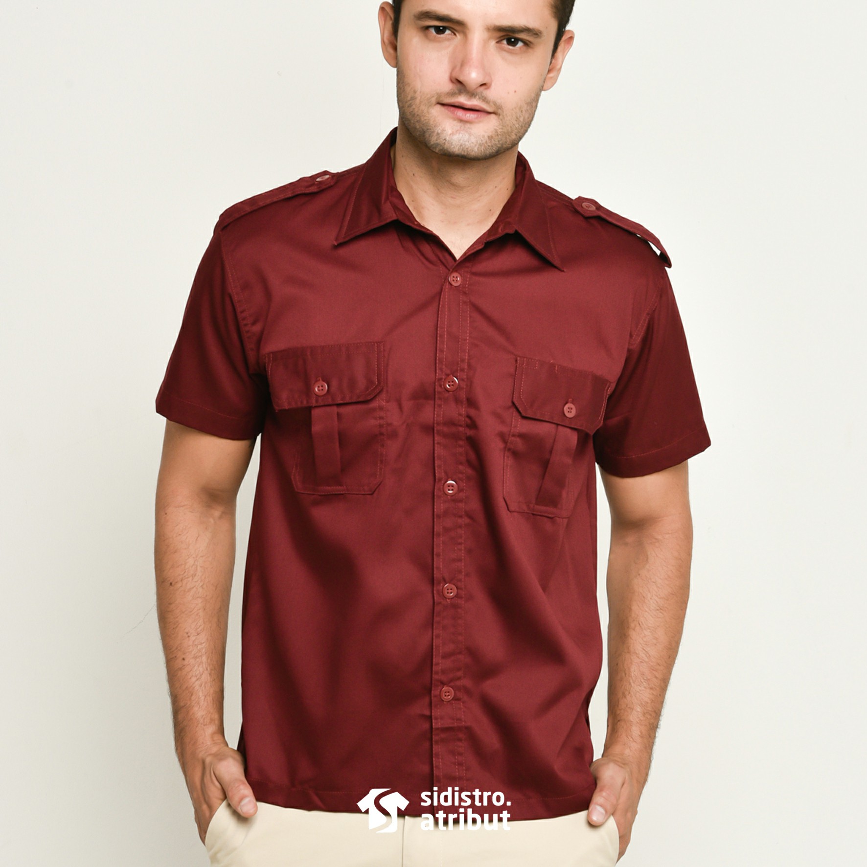 KEMEJA PDH / PDL LAPANGAN PRIA LENGAN PENDEK - KEMEJA SERAGAM KERJA ...