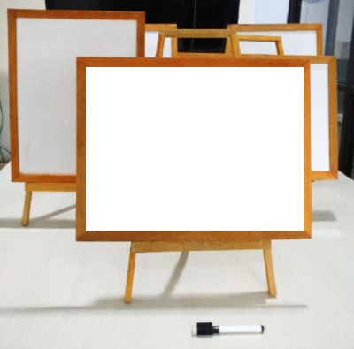 PAPAN TULIS KAYU 2 SISI BLACKBOARD DAN WHITEBOARD / MAINAN ANAK / PAPAN ...