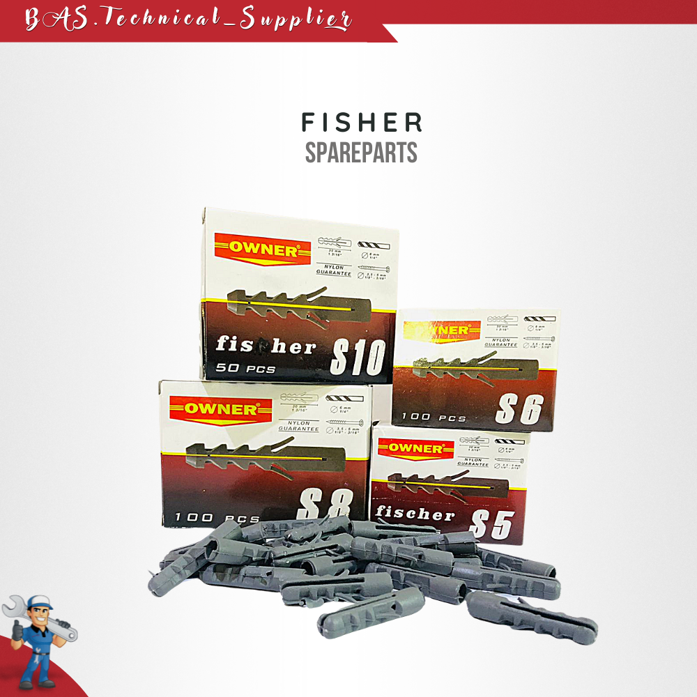 Fisher tanpa skrup / baut fisser plastik | Lazada Indonesia