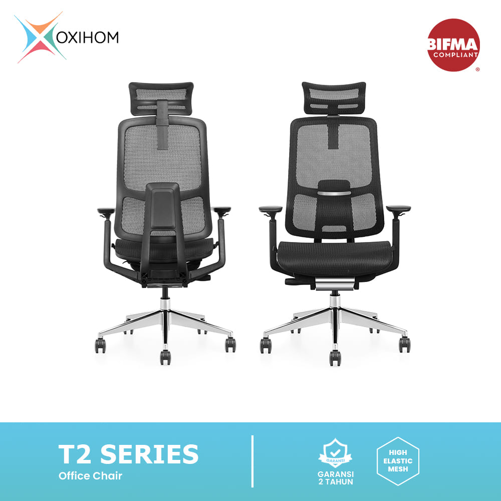 Oxihom T2 Full Mesh Kursi Kantor Kursi Gaming Belajar Jaring Hidrolik ...