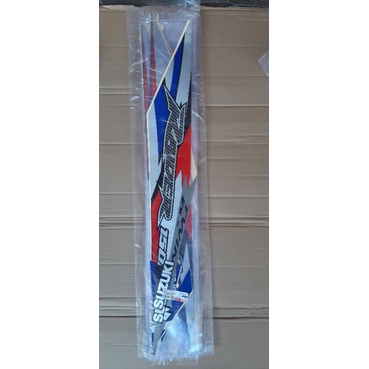 STIKER STRIPING LES BODY MOTOR SUZUKI SATRIA RAIDER 2011 BARONG SILVER ...
