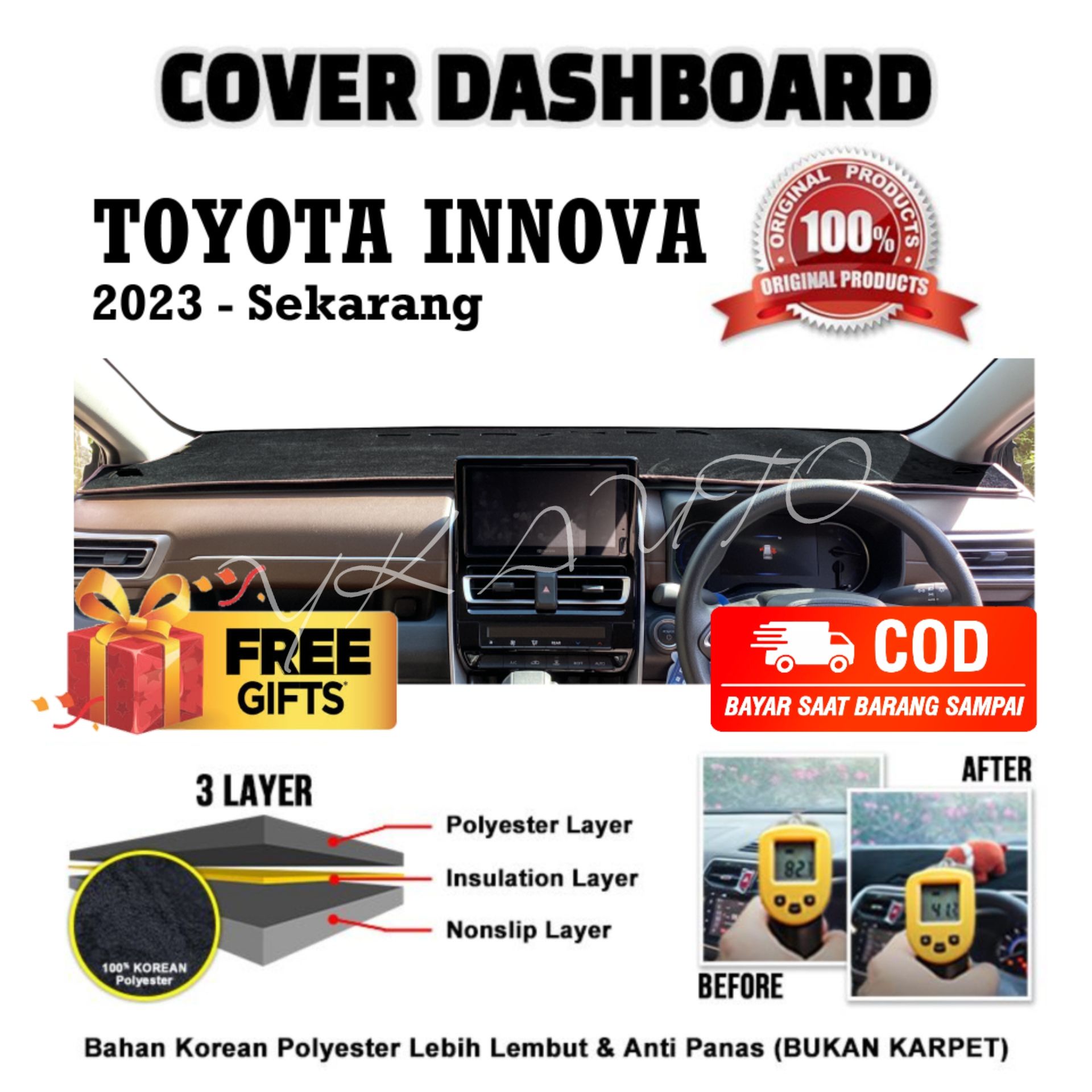 Cover Dashboard Innova Zenix Premium Cover Dasboard Toyota All New ...
