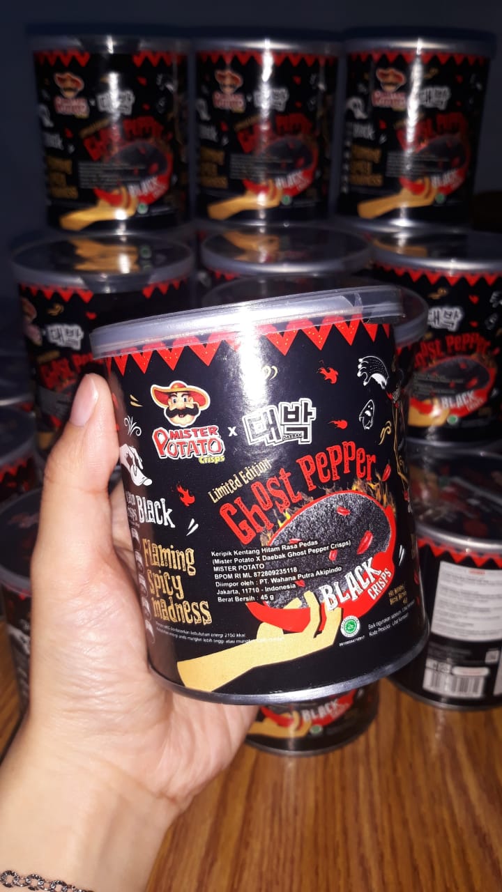 BISA COD POTATO GHOST PEPPER MR POTATO GHOST PEPPER KERIPIK KENTANG ...