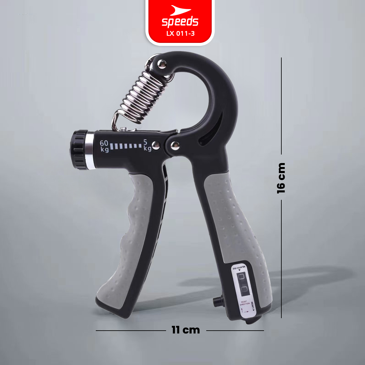 SPEEDS Hand Grip Handgrip Exerciser Digital Counter Alat Bantu Fitness ...