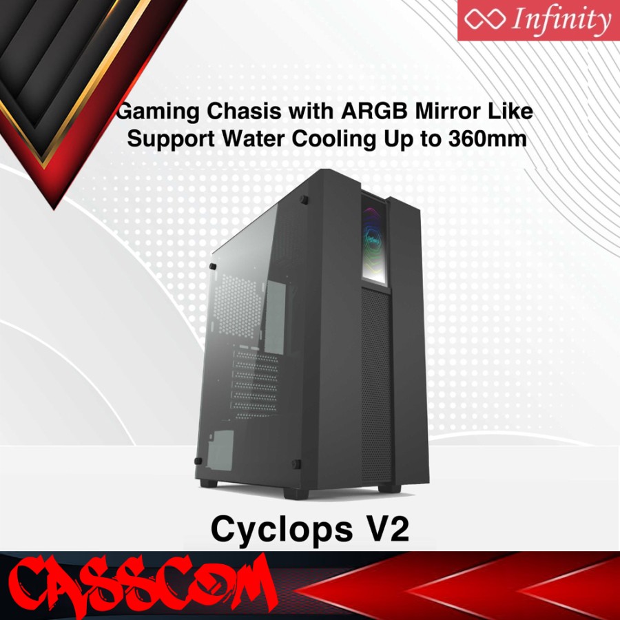 Infinity Cyclops V2 Casing Komputer ATX / Gaming PC Case ATX | Lazada ...