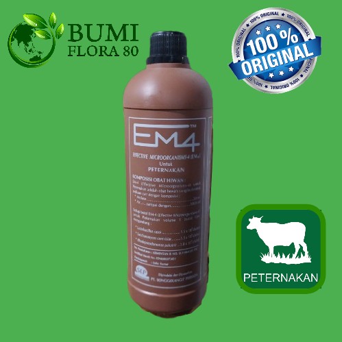 EM4 1Liter Untuk Peternakan/Pupuk Cair Probiotik hewan ternak | Lazada ...
