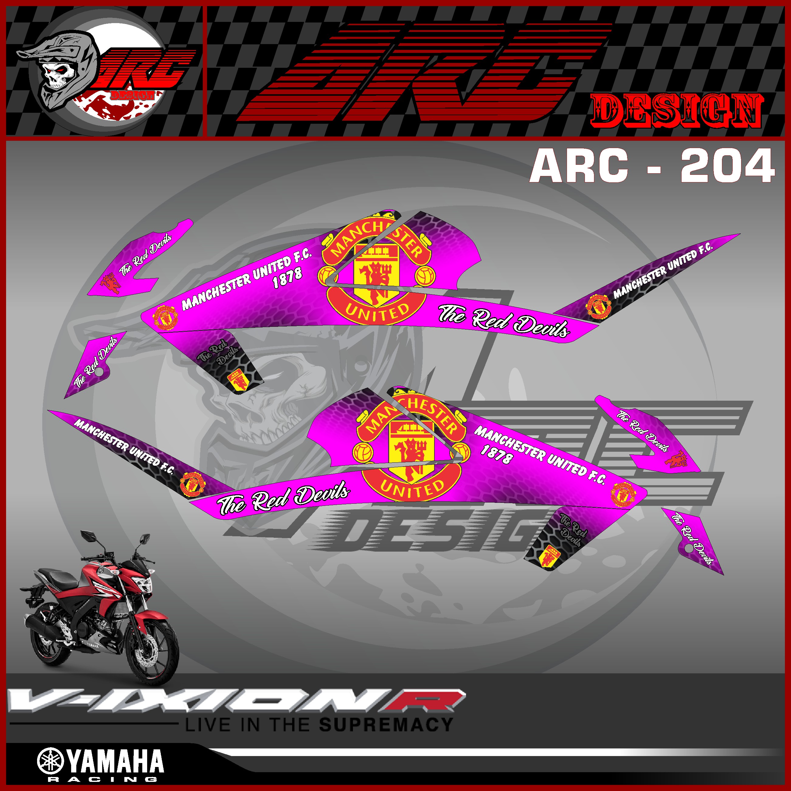 Striping Motor Yamaha Vixion R All New 2017 2018 2019 2020 Variasi