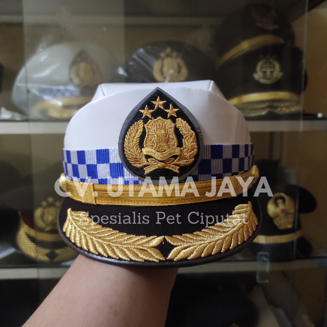 Topi Pet Polisi Lantas Wanita Polwan Bintara Pama Pamen Pati Terbaru ...