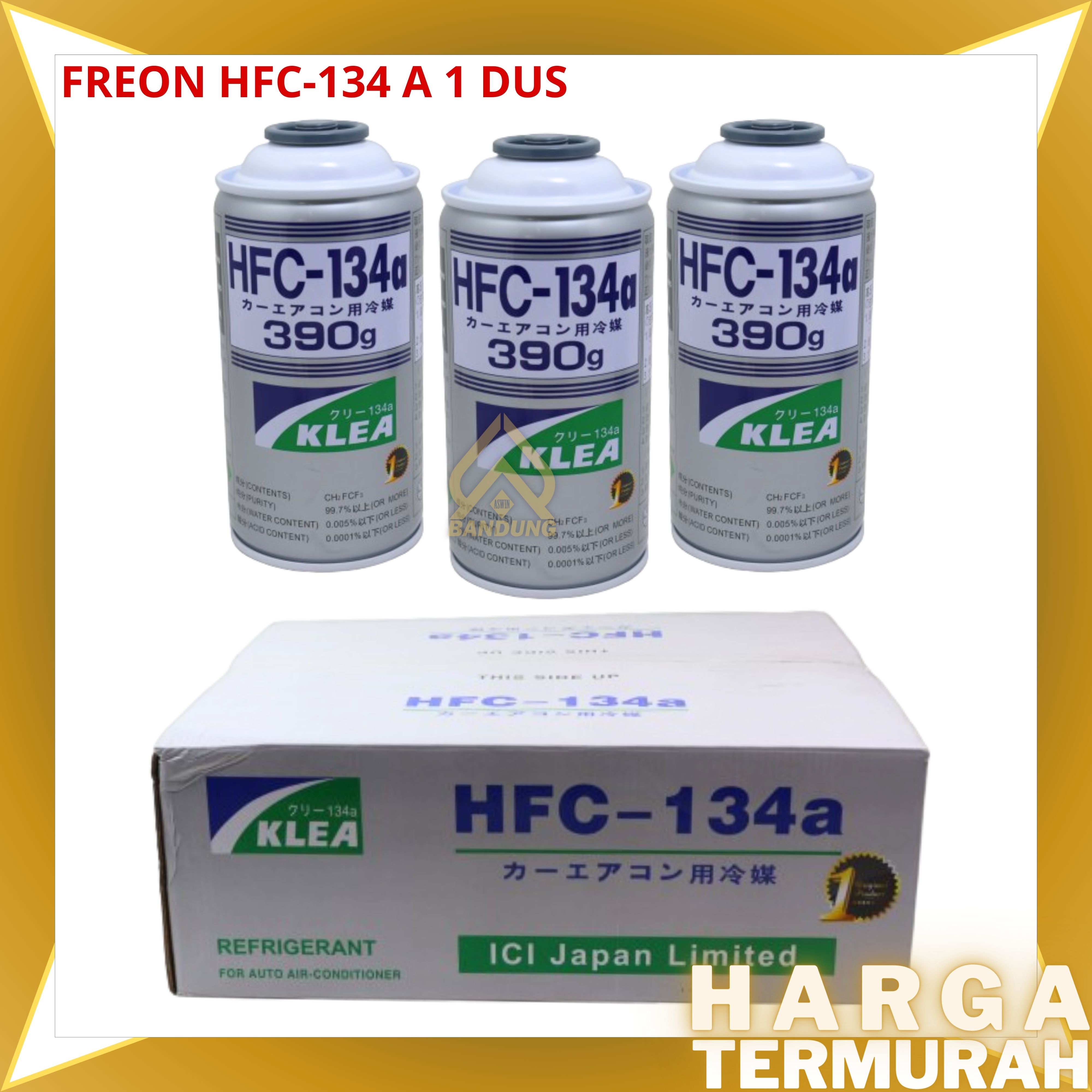 PER DUS FREON KLEA GOLD R134 A 1 DUS | FREON MOBIL KLEA GOLD R 134A ...