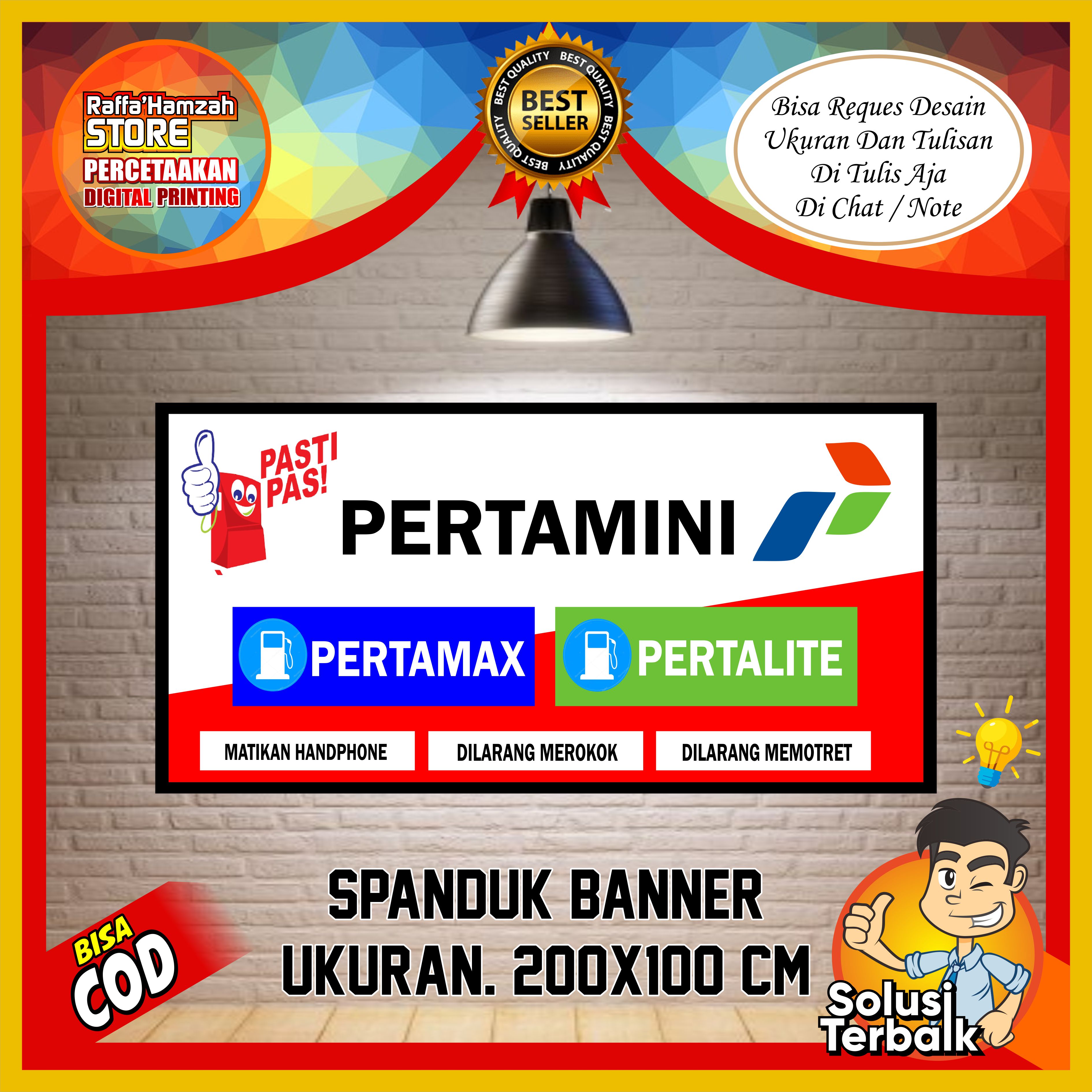 Spanduk, Banner Pertamini Spanduk Pom Mini Size 200x100cm | Lazada ...