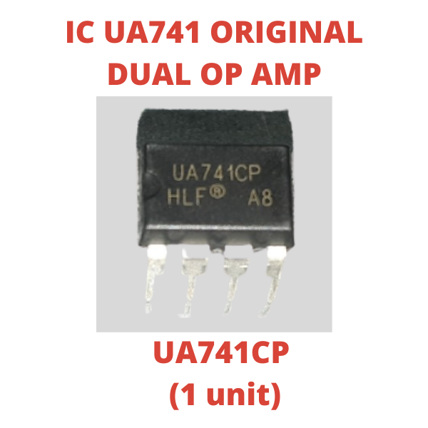 1PCS IC UA741 "ORI"DUAL OP AMP"ORY"UA 741"741"ORIGINAL"ASLI"PRE AMP ...
