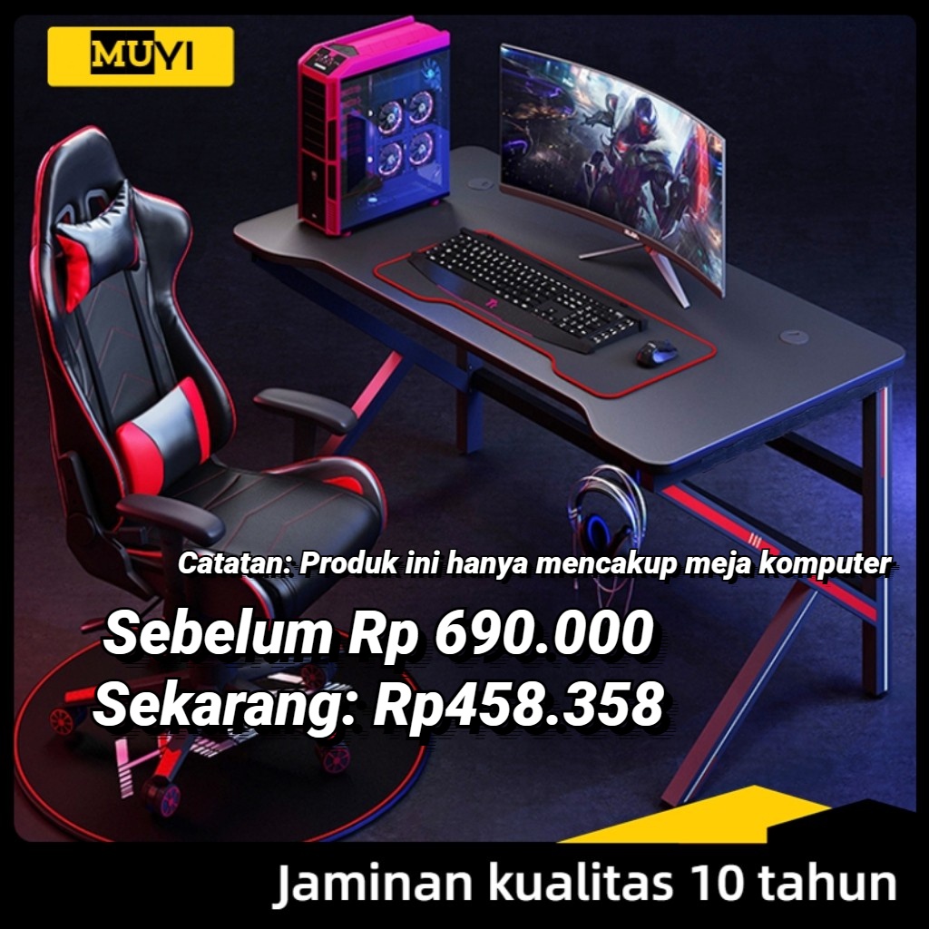 MUYI Meja Belajar Meja Meja Laptop Meja Kerja Meja Komputer PC Meja ...
