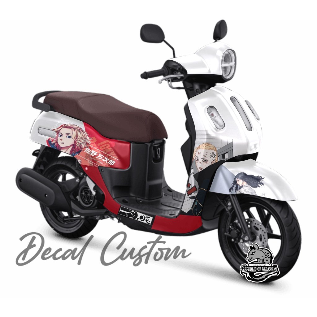 Decal FAZZIO Stiker Fullbody YAMAHA FAZZIO 2022 anime style comic ...