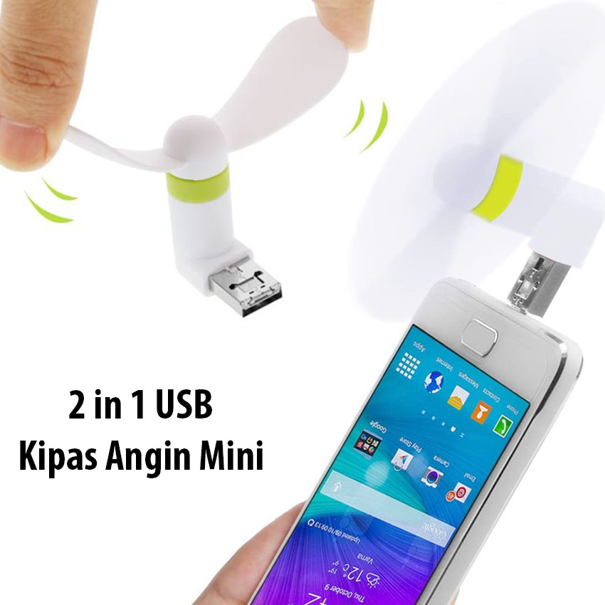 Kipas Angin Mini Micro USB OTG Portable Fan for Android Smartphone ...