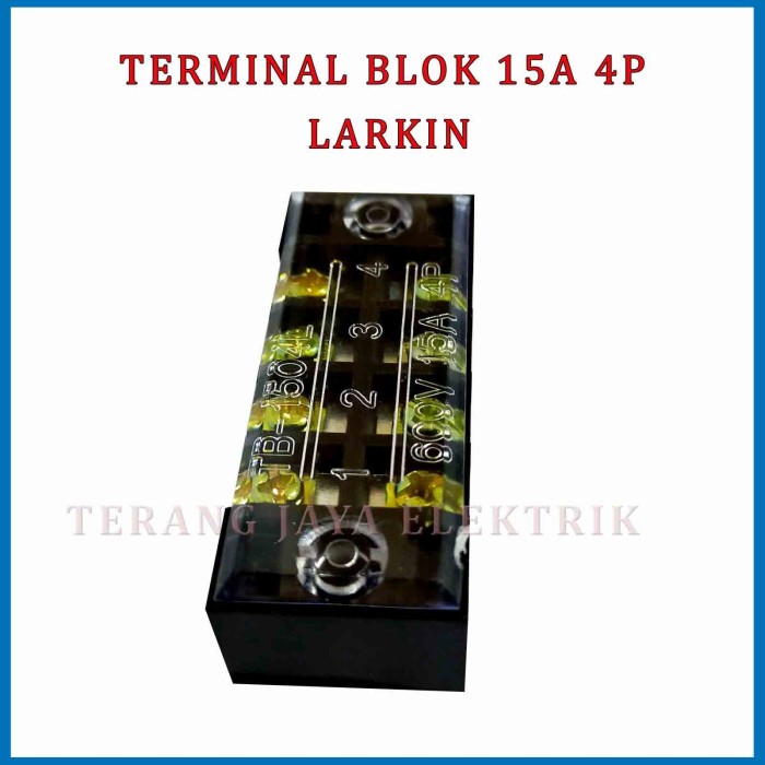 TERMINAL BLOCK 4 Pole 15A LARKIN TB-1504 | Lazada Indonesia