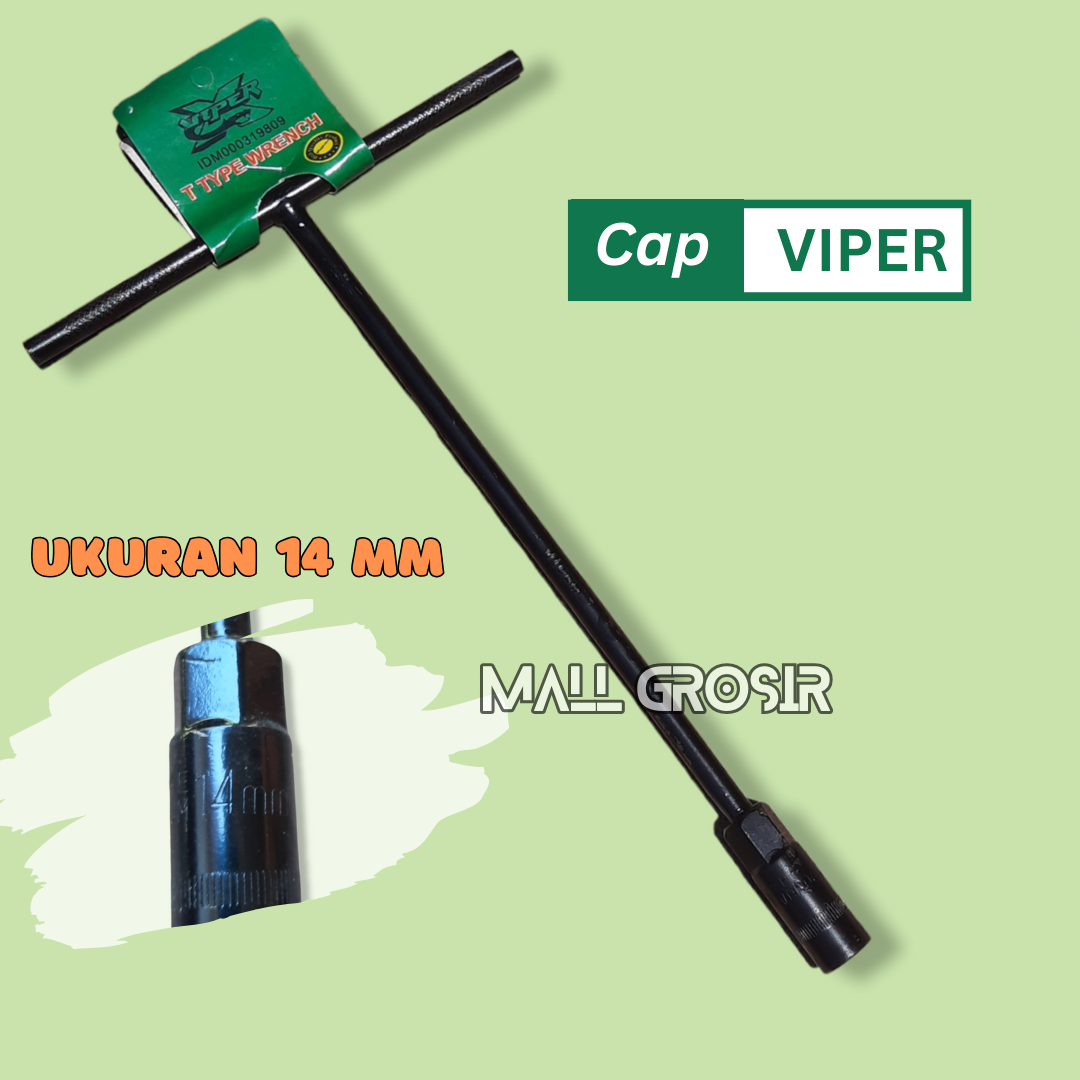 Kunci Shock T 14mm Original Viper - Kunci Baut Bentuk T Ukuran 14 Cap ...
