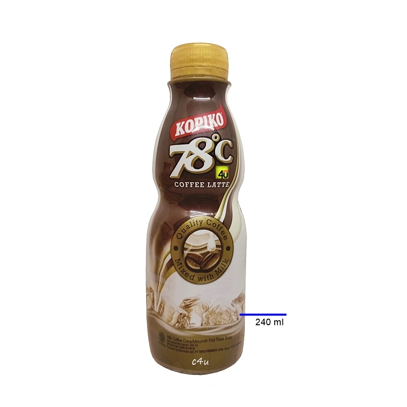 KOPIKO 78c - COFFEE LATTE Drink - 240ml Botol RTD | Lazada Indonesia