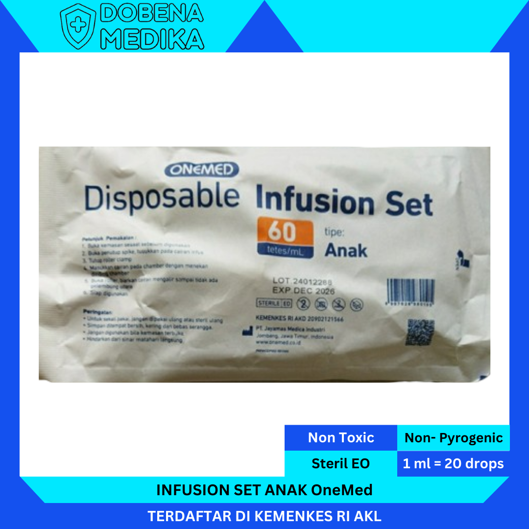 Infusion Set Anak OneMed / Infuset / Selang Infus Set | Lazada Indonesia