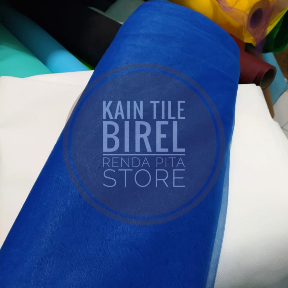 kain tile transparan polos/kain jala rok tutu dan kerajinan warna BIREL ...
