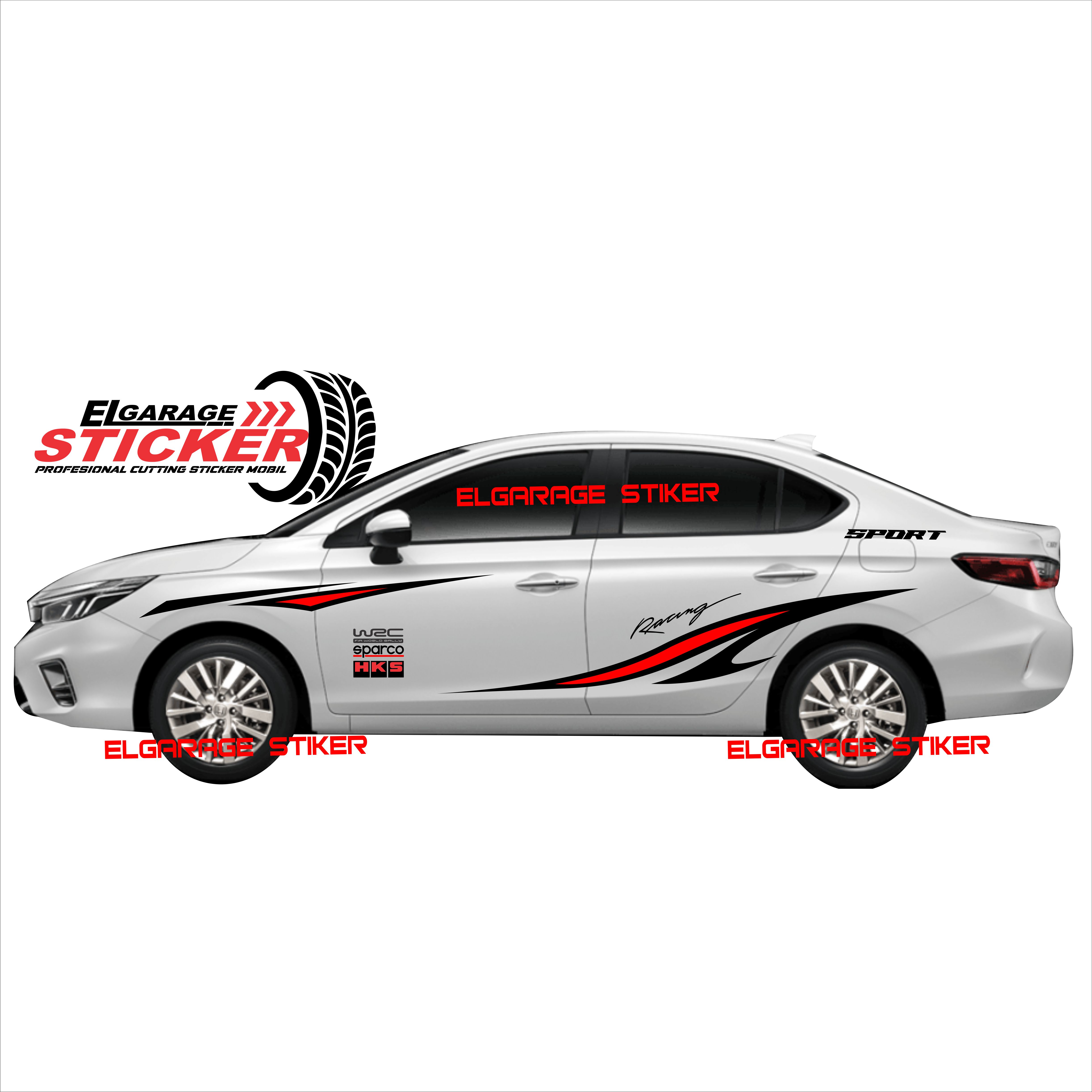 Stiker mobil all mobil sedan cutting stiker variasi body mobil vios ...