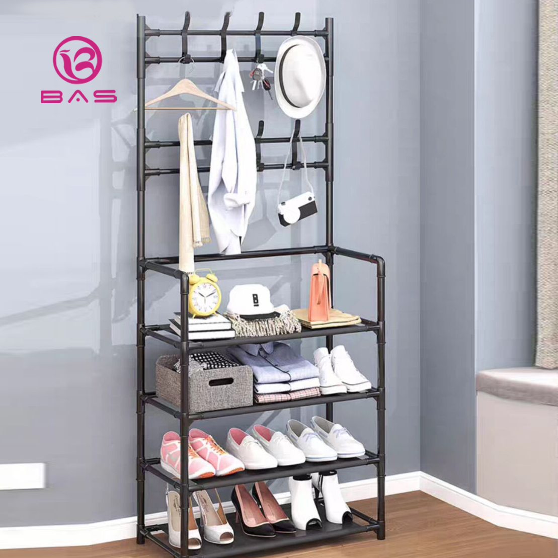BAS stand hanger rak sepatu rak gantungan baju hanger topi tas | Lazada ...