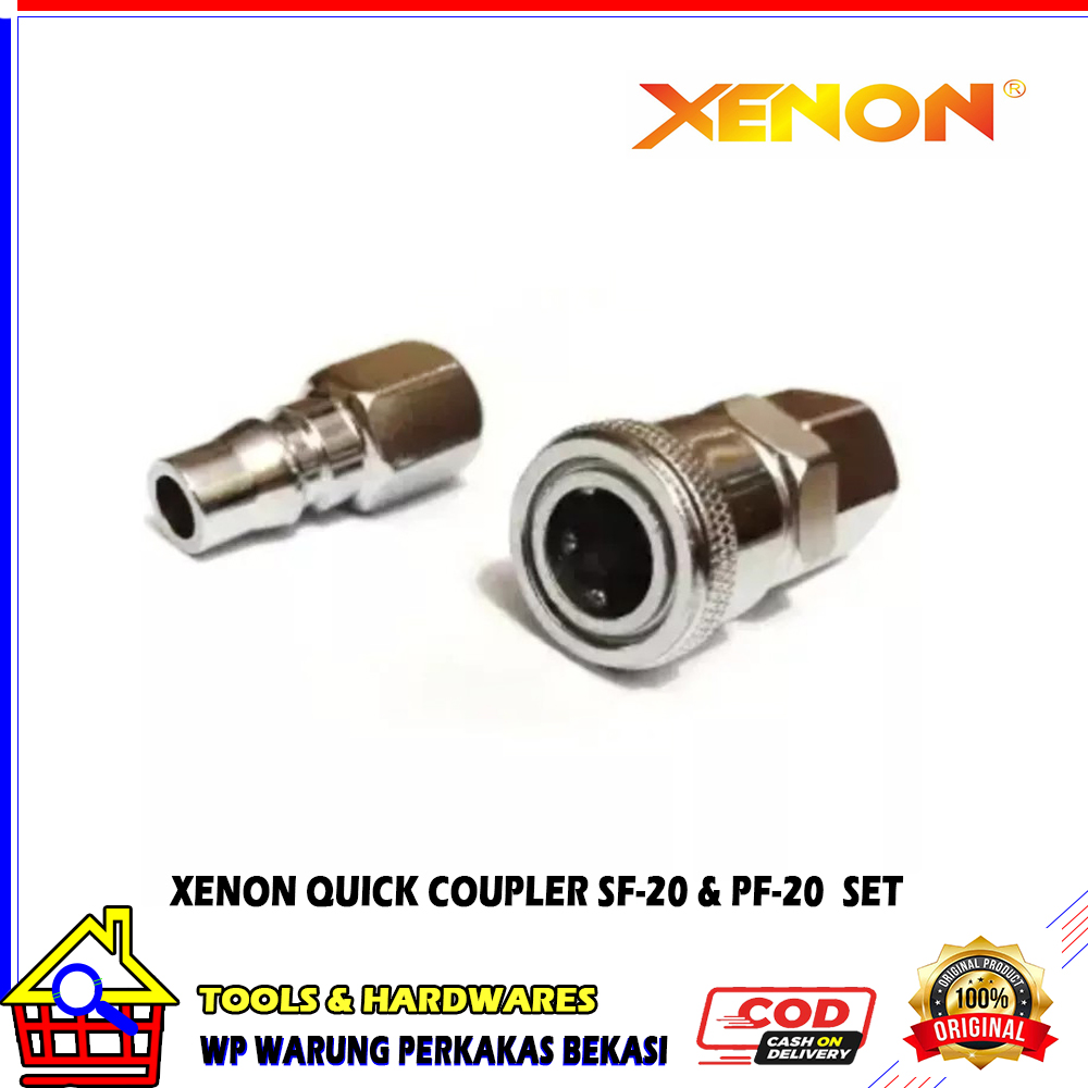Xenon 1 Set SF20 PF20 Quick Coupler Nepple Sambungan Selang Kompresor ...