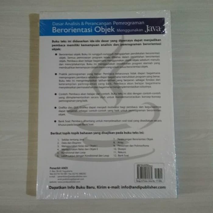 Dasar Analisis & Perancangan Pemrograman Berorientasi Objek Java + cd ...
