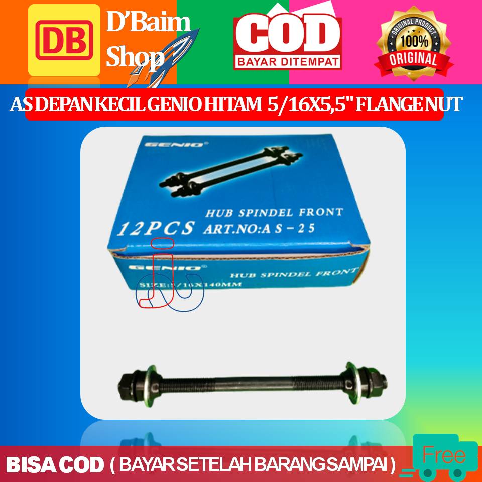 As Roda Depan Sepeda Genio As hitam Roda sepeda | Lazada Indonesia