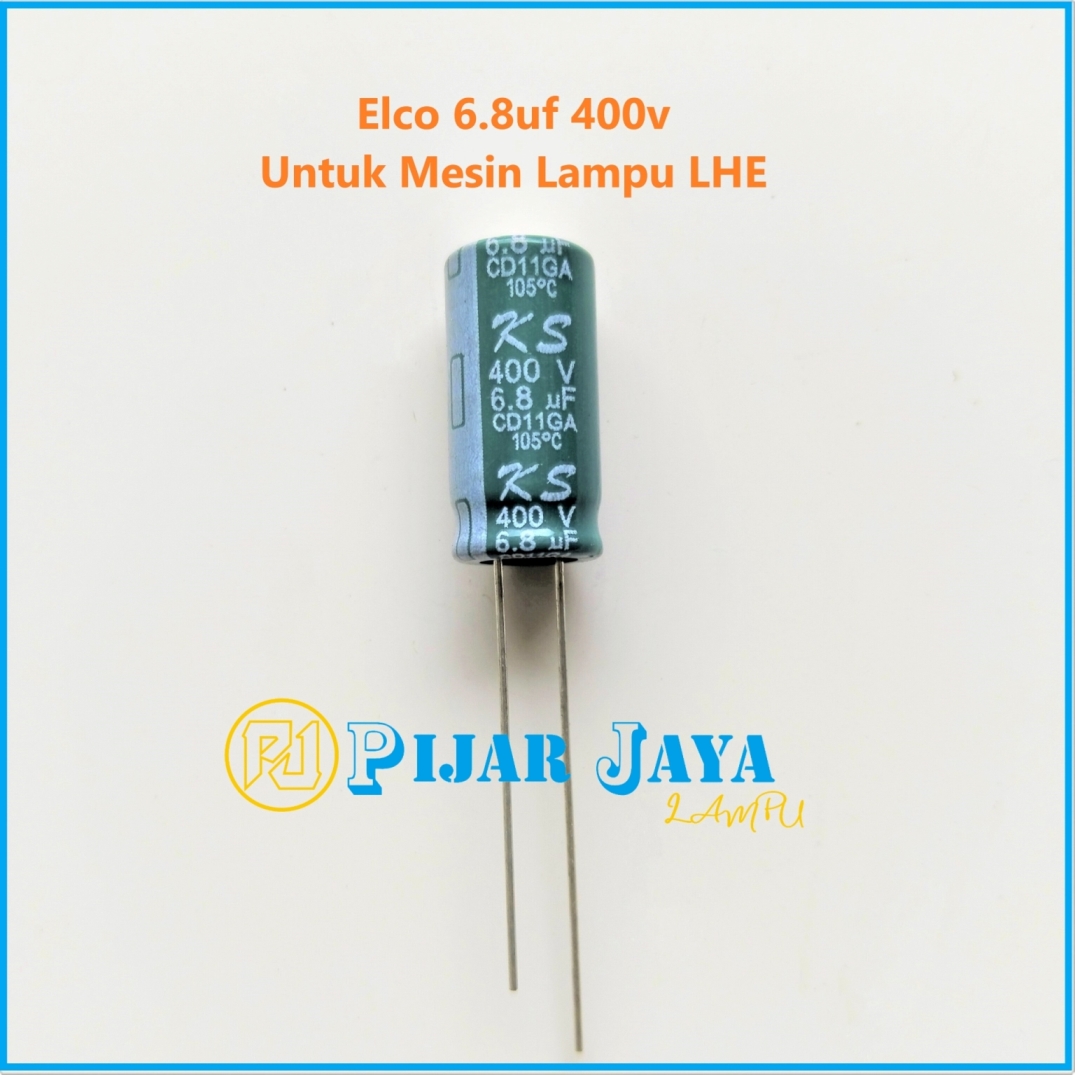 Elko Elco 6,8uf 6.8 uf 400v Kapasitor Untuk PCB Lampu LHE | Lazada ...