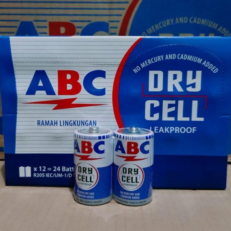 Baterai ABC Jumbo Tipe D/Batere ABC Besar/Batre ABC Jumbo Tipe D ...