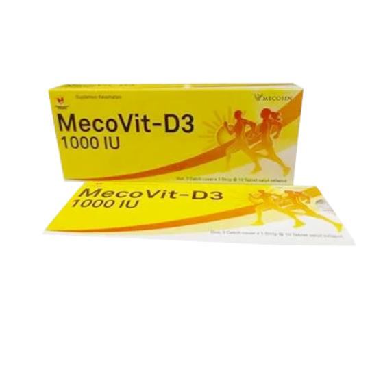 Mecovit Vitamin D3 1000 IU - Multivitamin Kesehatan Tulang Menjaga Daya ...