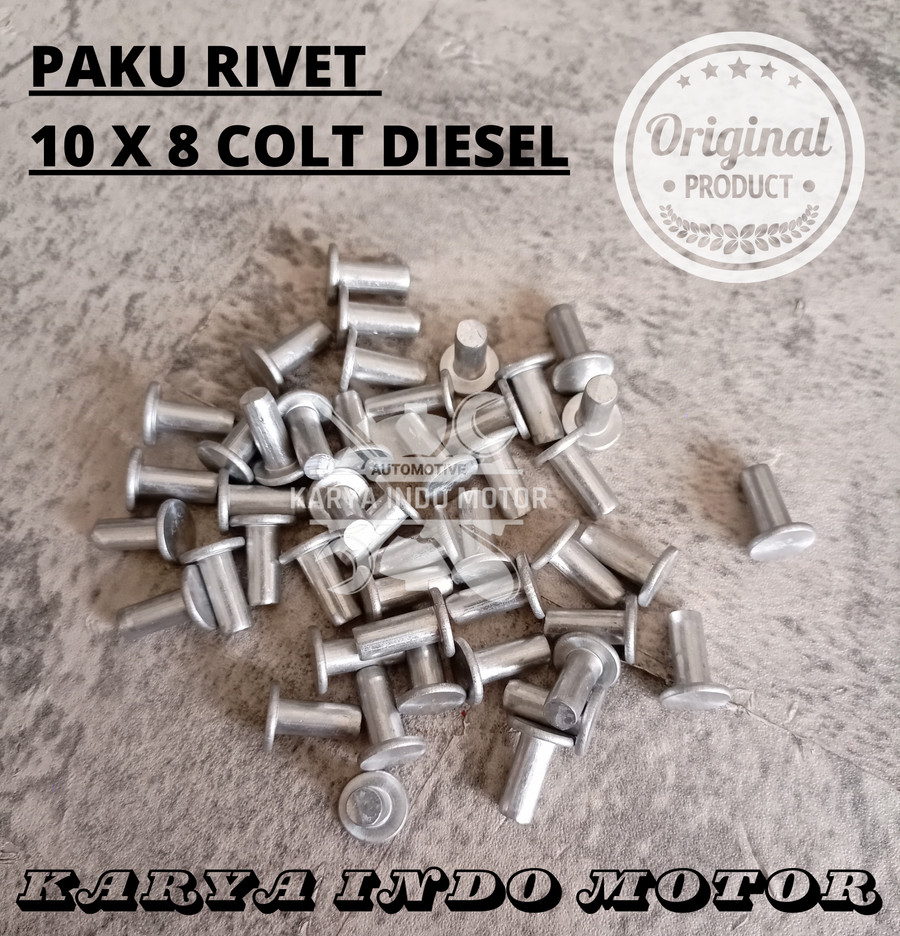 PAKU RIVET / PAKU KAMPAS REM UKURAN 8x10/ 8 x 10 COLT DIESEL - 100 PCS ...