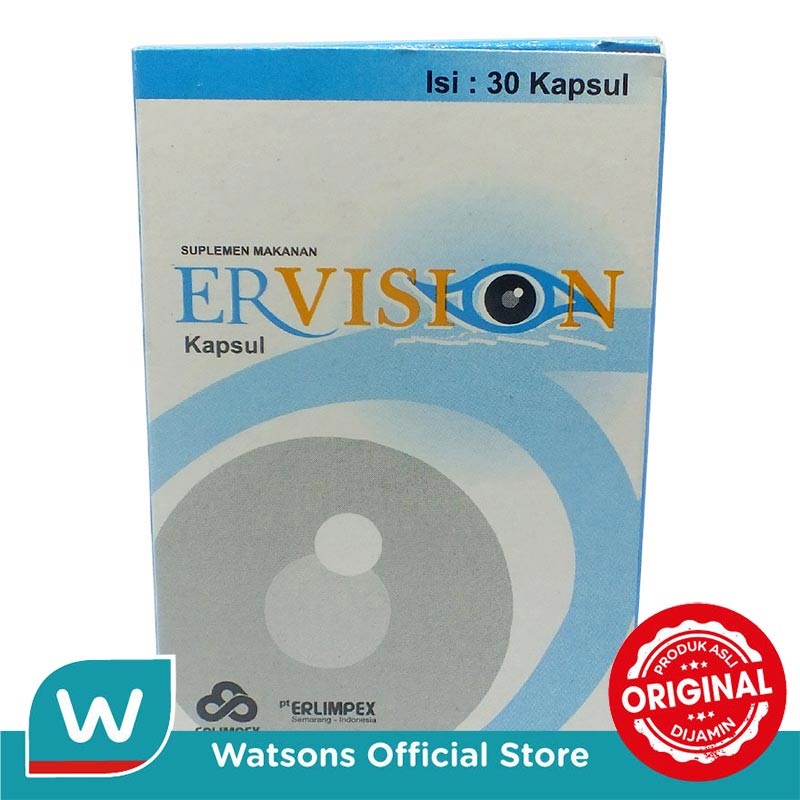 ERLIMPEX Ervision Botol 30 Capsule | Lazada Indonesia