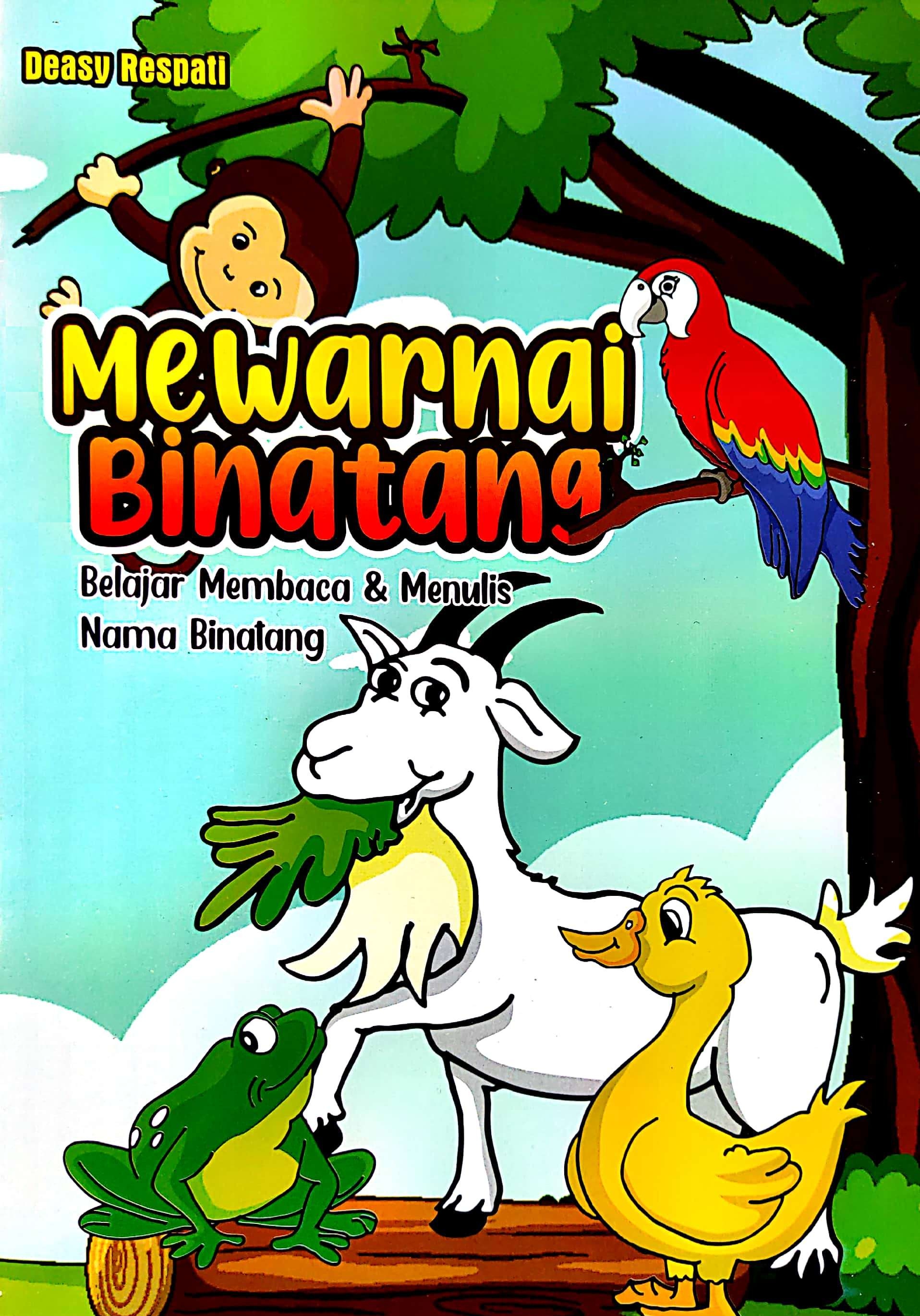 GRIYADEFARA BUKU MEWARNAI ANAK TEMA TRANSPORTASI DINOSAURUS BINATANG ...