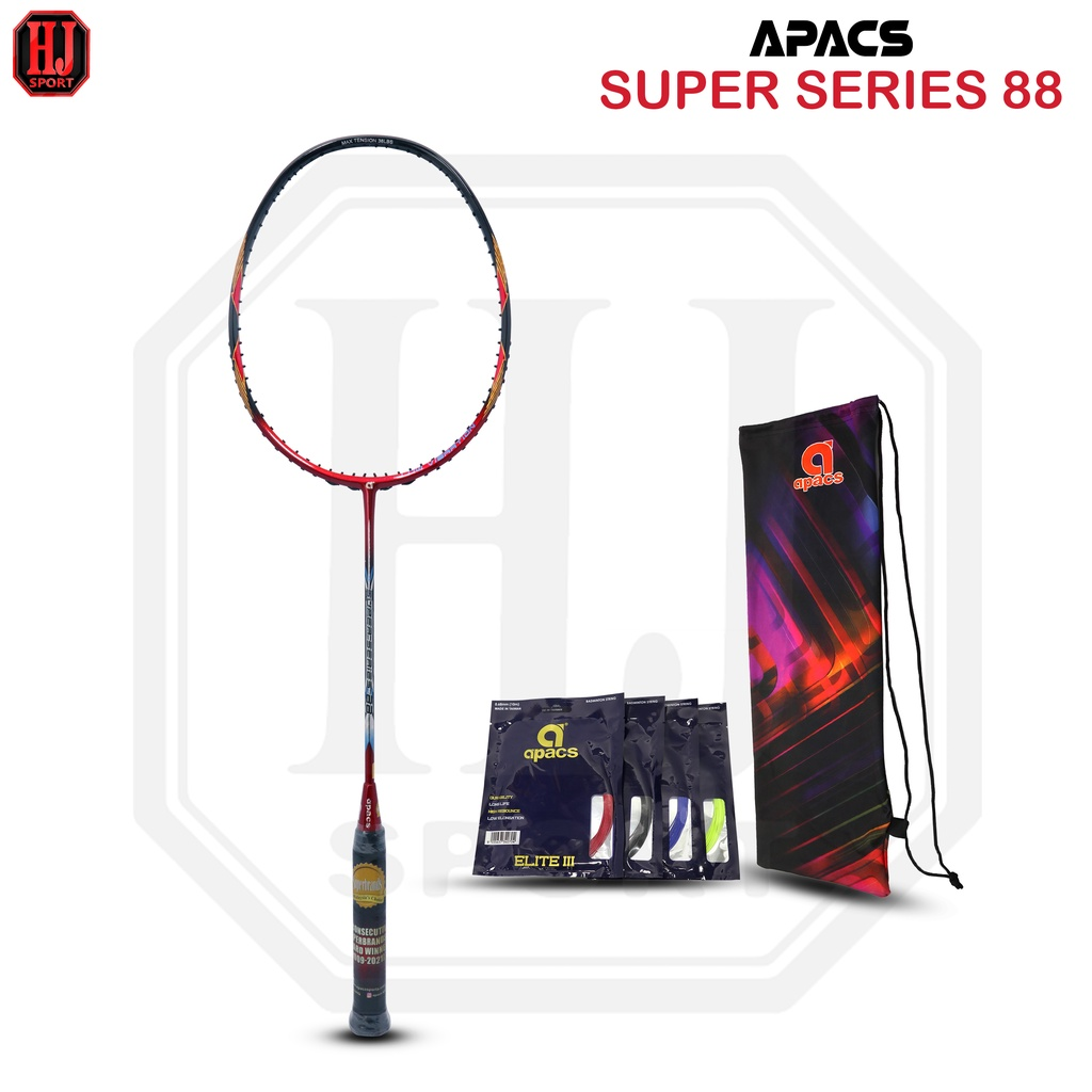 Raket Apacs Super Series 88 Bonus Senar dan Tas Badminton | Lazada ...