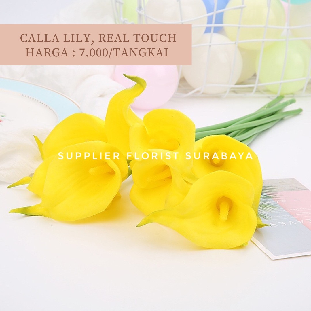 BUNGA CALLA LILY CALLALILY CALALILY CALALILY CALA LILY REAL TOUCH BAHAN ...