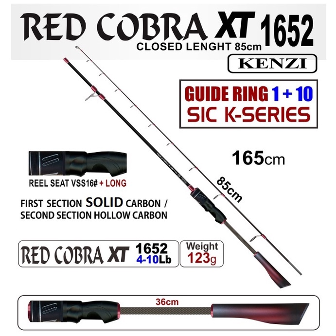 Joran Carbon Solid Ring Fuji 165cm 10Lb/12Lb Kenzi Cobra - Harga Termasuk Packing Pipa | Lazada ...