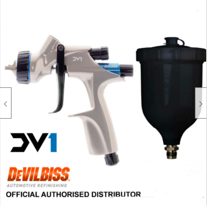 Devilbiss Clearcoat Spray Gun DV1 with DV1-B1 PLUS 600ml cup 1.3mm nozzle | Lazada Indonesia