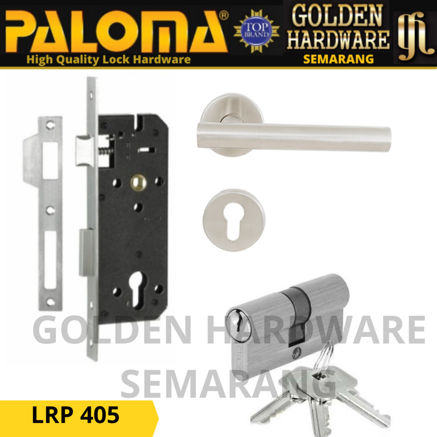 Kunci Set PALOMA LRP 405 Handle Mortise Cylinder Lock Gagang Pintu ...