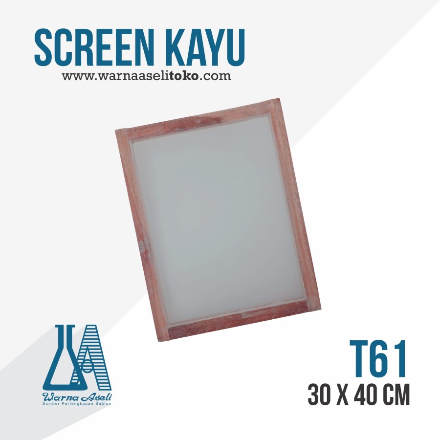 screen sablon kayu ukuran T61 Ukuran 30 x 60 cm | Lazada Indonesia