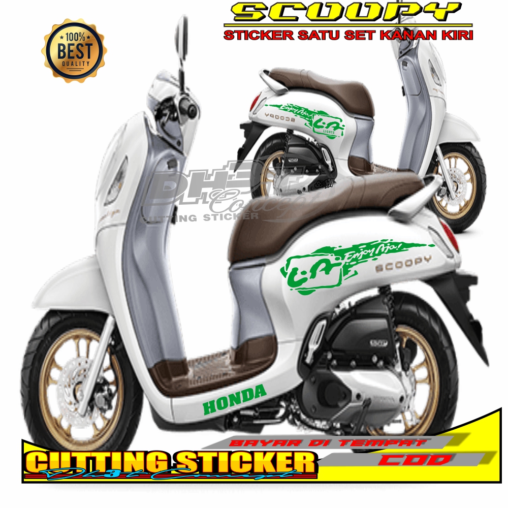 STICKER STRIPING SCOOPY ENJOY AJA CUTTING STICKER SCOOPY PRESTIGE ...