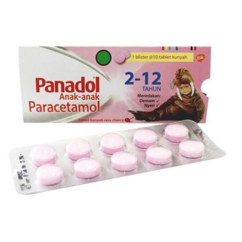 PANADOL ANAK-ANAK 120 MG 10 CHEWABLE TABLET | Lazada Indonesia