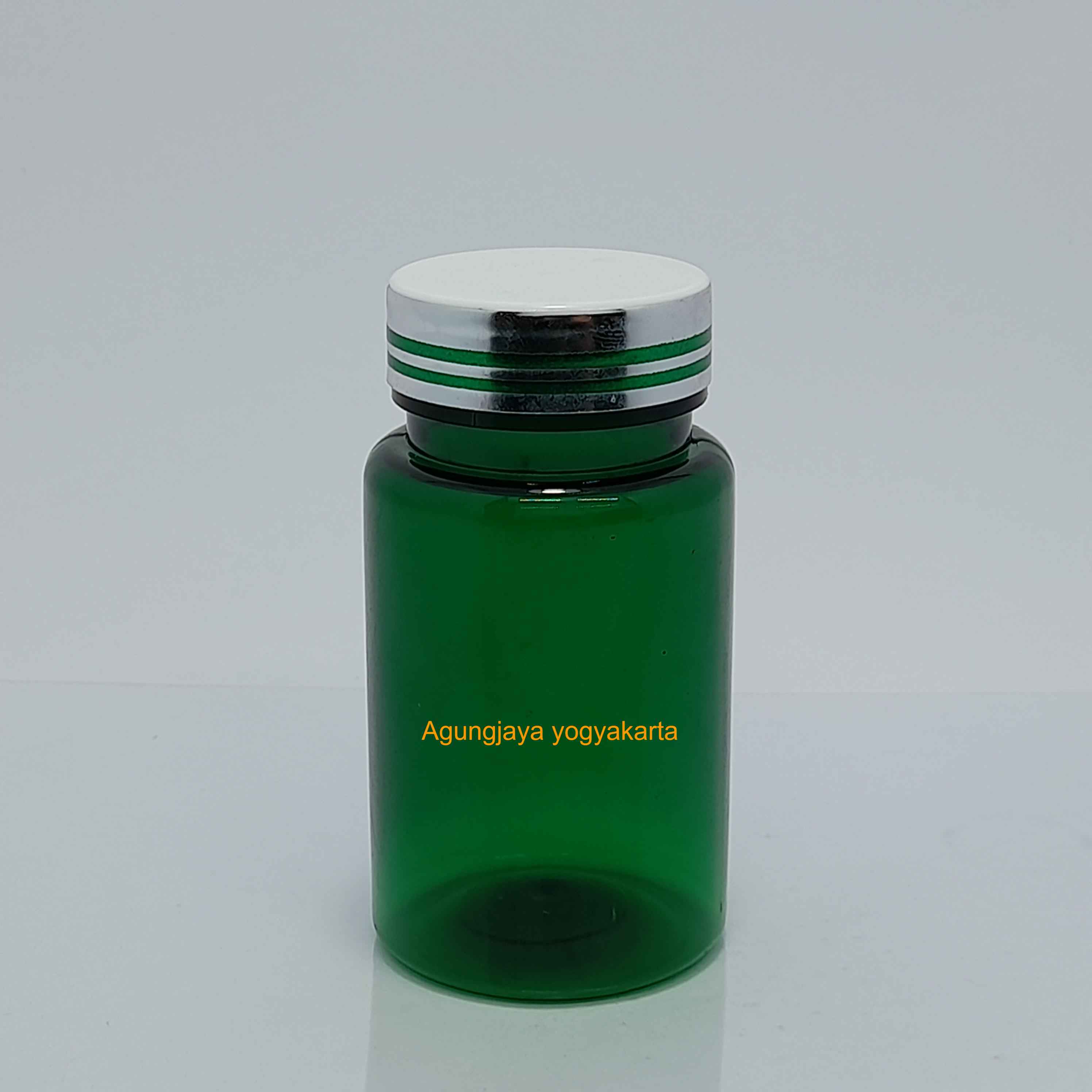 Botol Kapsul 120 ml Hijau PS Neck 38 / Botol Pet Obat / Botol 60 Kapsul ...