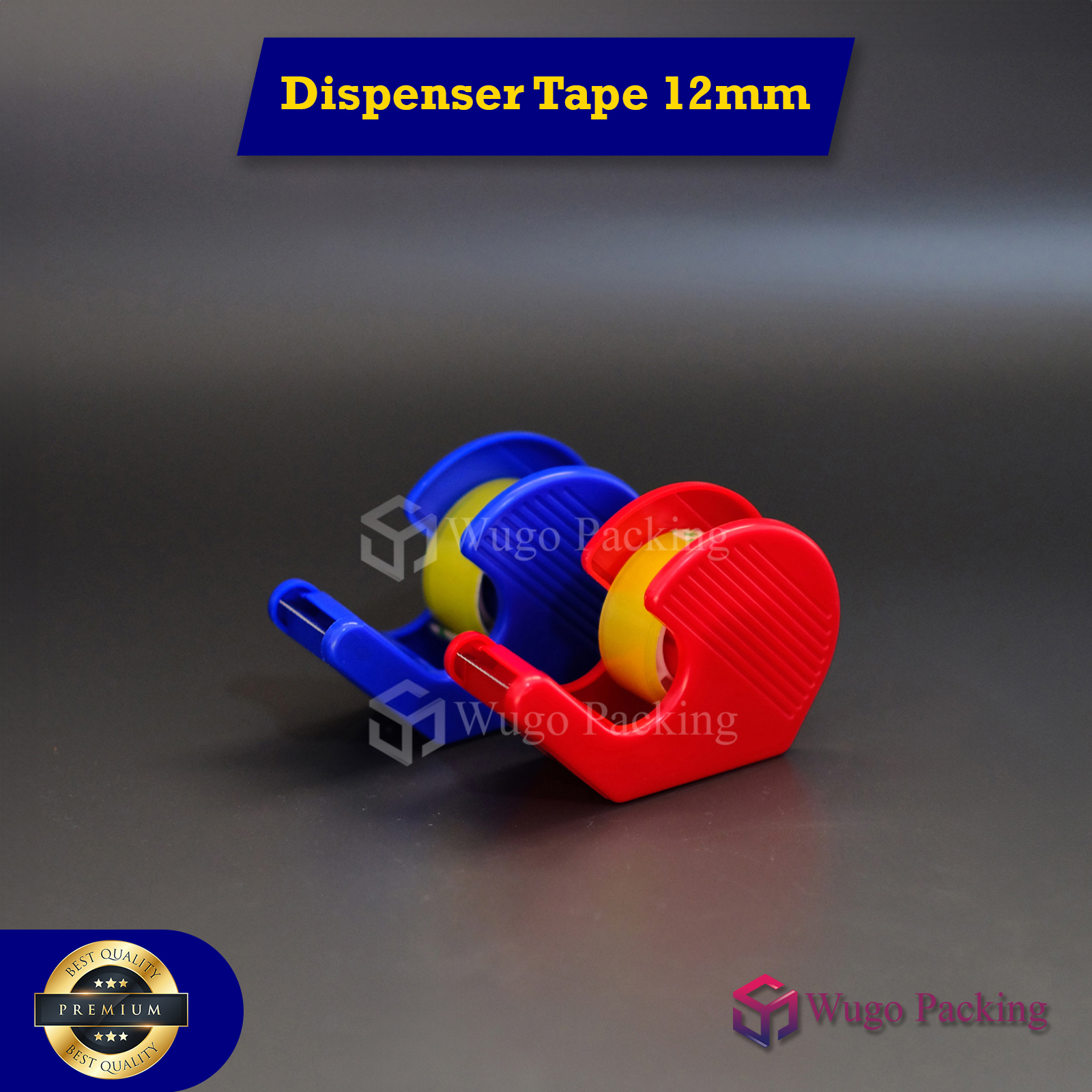 Tape Dispenser Alat Potong Isolasi 12mm Tempat Solatip Duduk Kecil ...