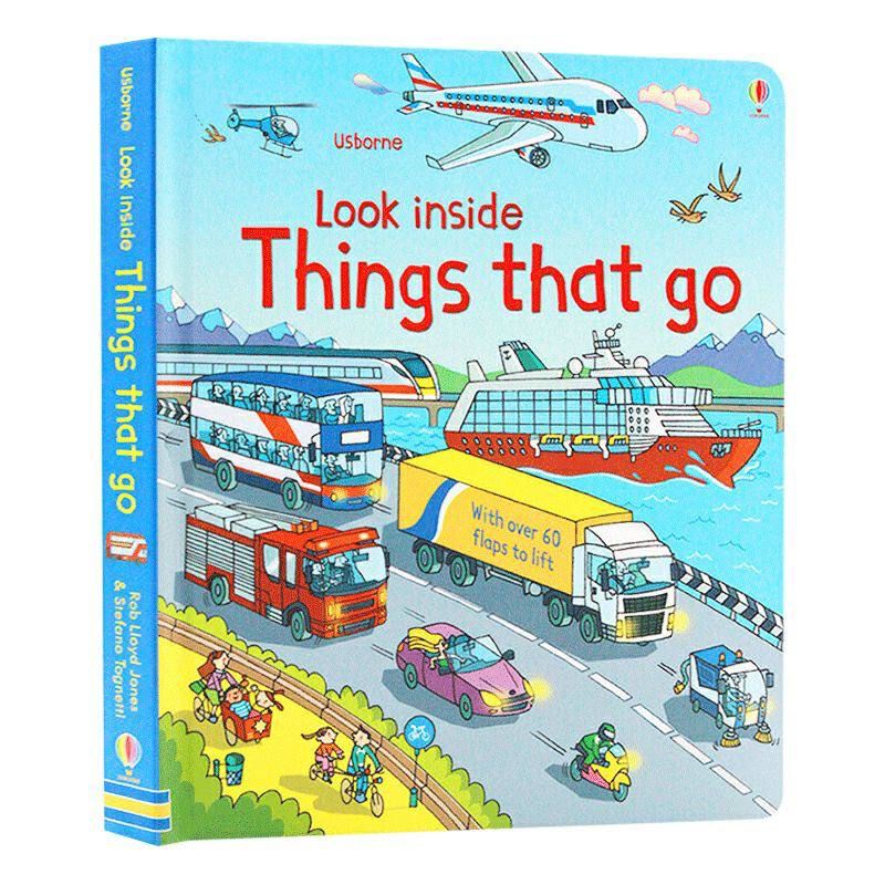 [TB] Usborne Look Inside Things That Go Book Buku Pengetahuan Anak ...