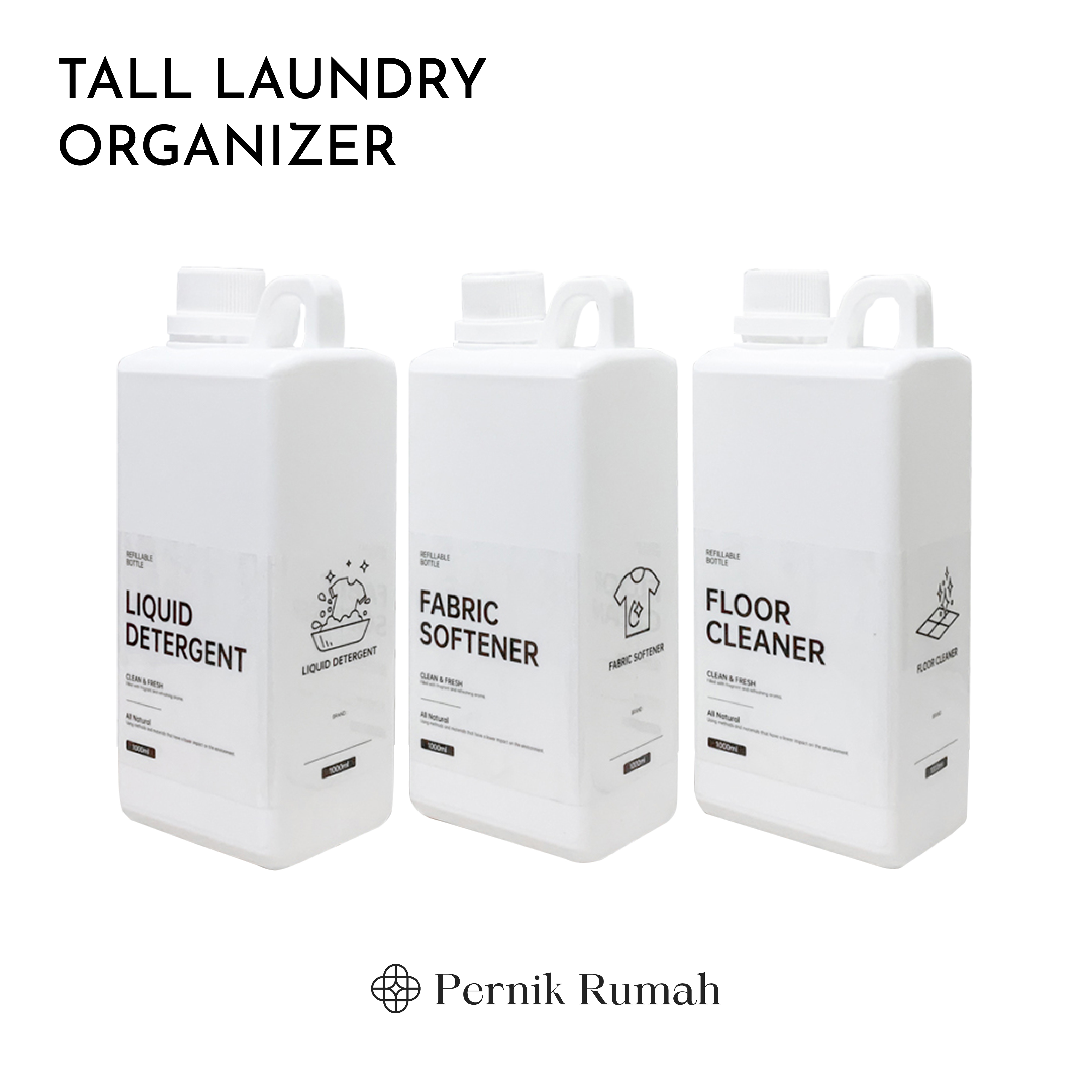 BOTOL SABUN AESTHETIC / BOTOL REFILL / BOTOL LAUNDRY 1000ML / BOTOL ...